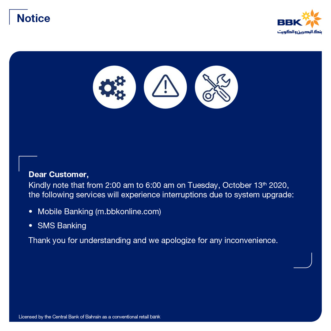Important notice | BBK